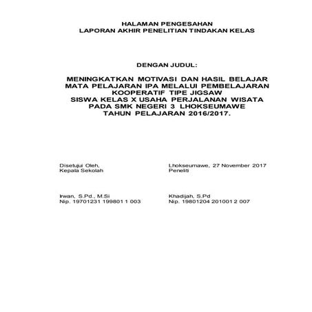 Halaman pengesahan | DOCX