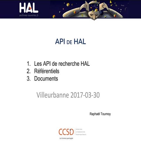 Les API de recherche de HAL | PDF