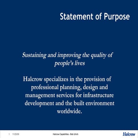 Halcrow Qualifications | PPT