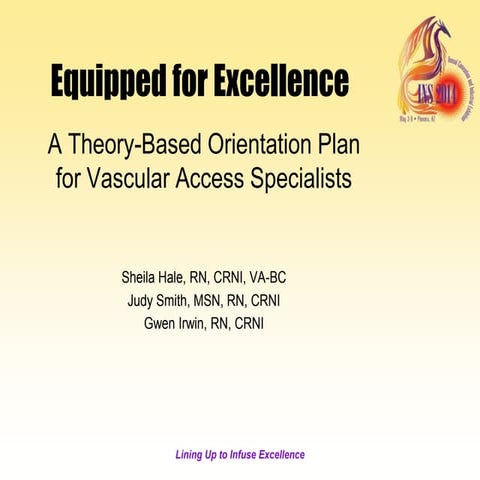 Equipped for excellence a theory-based orientation plan for vascular ...