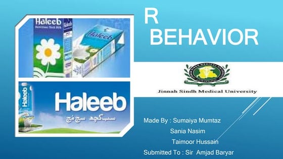 Presentation on Haleeb Foods | PPTX