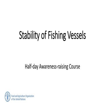 Stability of Fishing Vessels | PPTX