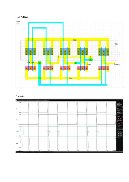 2:1 Multiplexer using NAND gate in Microwind | DOCX