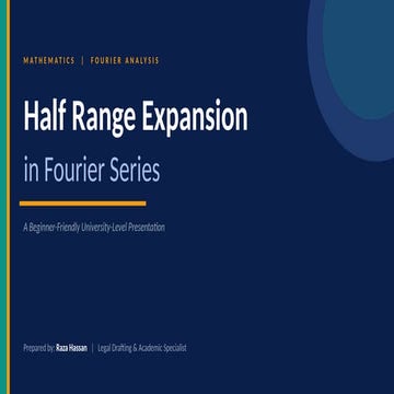 Comprehensive Guide to Half Range Expansion in Fourier Series for ...