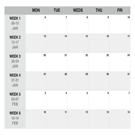 Half Term Calendar - 14th Feb | PDF