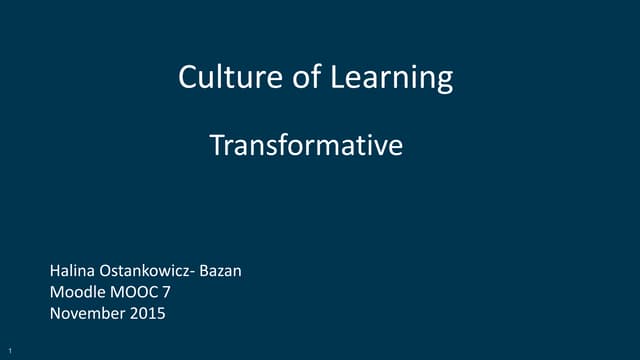 Transformative learning | PPTX