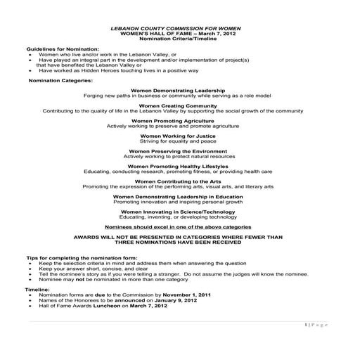 CII Woman Exemplar Award | PDF