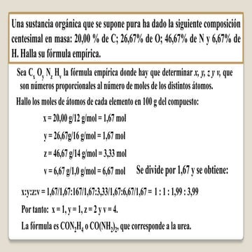 Hallar la fórmula empiríca co2 h4 | PPTX