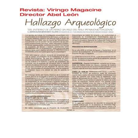 Hallazgo arqueológico | DOC