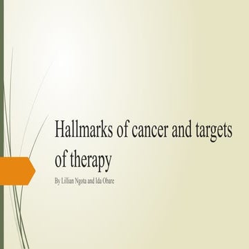 Hallmarks of cancer | PPTX