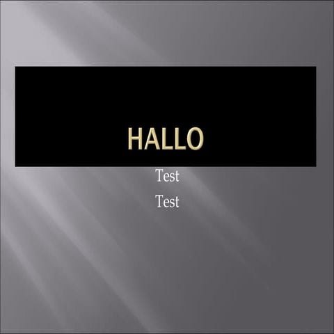 Hallo | PPT