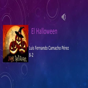 ¿que es el halloween? | PPTX
