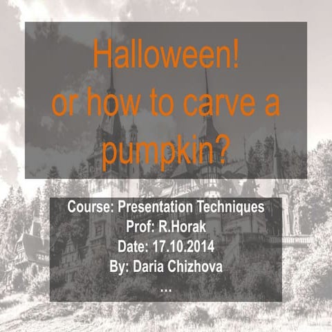 History of Halloween and its customs | PPTX