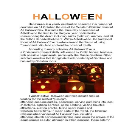 What is halloween | PPTX