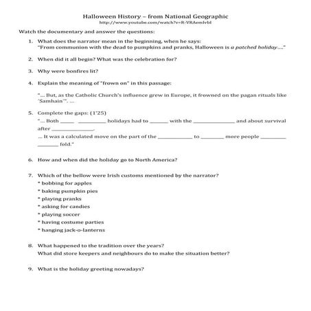 Halloween history-1 | PDF