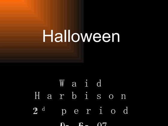 Happy halloween | PPT