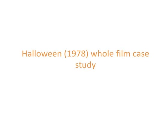 Scream opening scene analysis | PPT