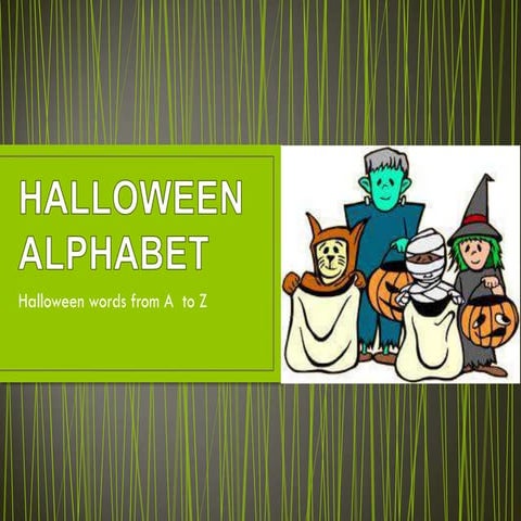 Halloween alphabet | PPTX