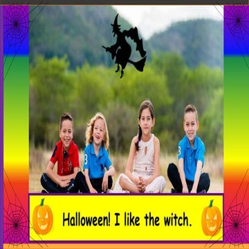 Halloween Power Point for ESL Students | PPSX