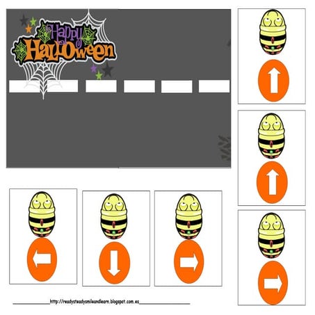 Halloween beebot mat 60x60cm readysteadysmileandlearn | PDF