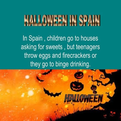 HALLOWEEN IN SPAIN | PPT