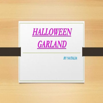 Halloween garland | PPTX