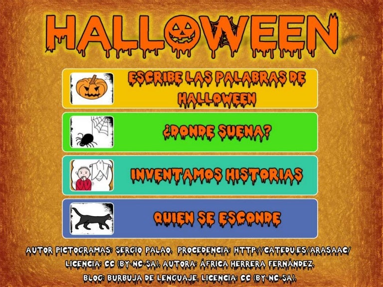 Halloween juego interactivo