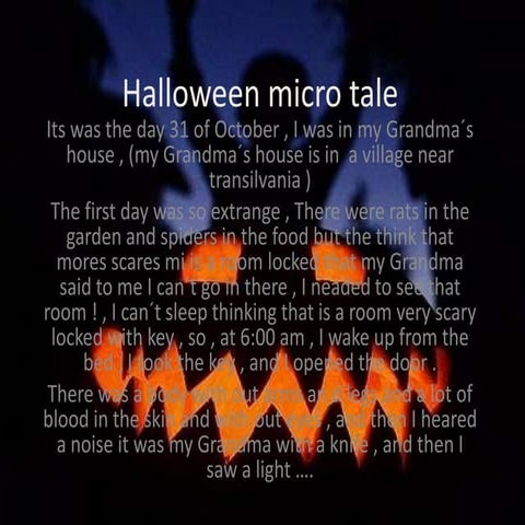 Halloween micro tale | PPT
