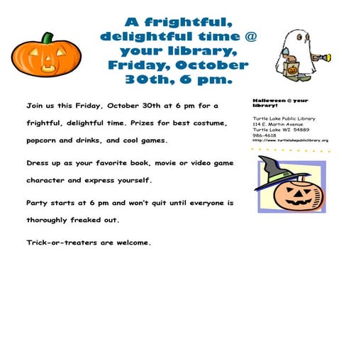 Halloween Night At The Library | PDF