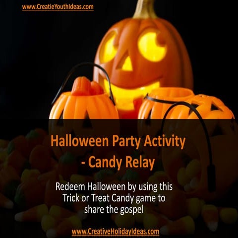Halloween Party Activity - Candy Relay | PPTX