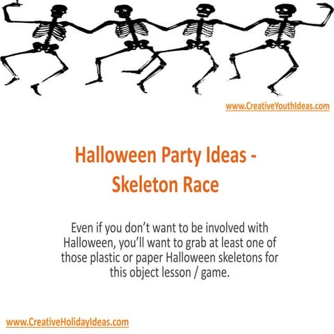 Halloween Party Activity - Skeleton Race | PPTX