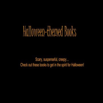 Halloween reads | PPT