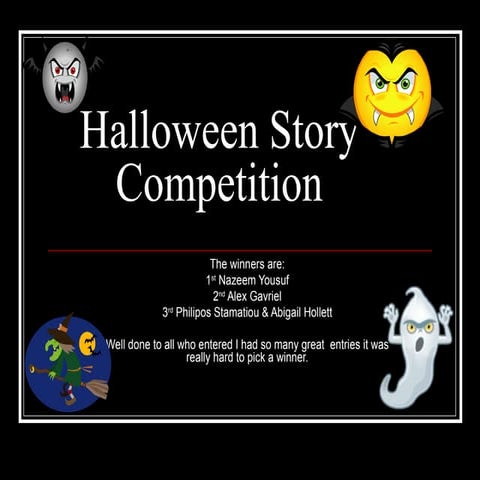Halloween story competition | PPT