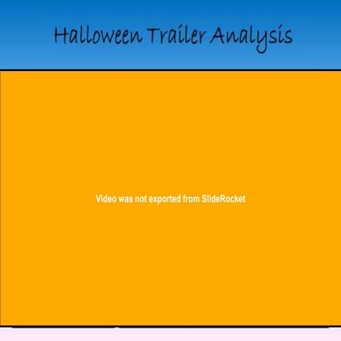 Halloween whole film analysis | PPTX