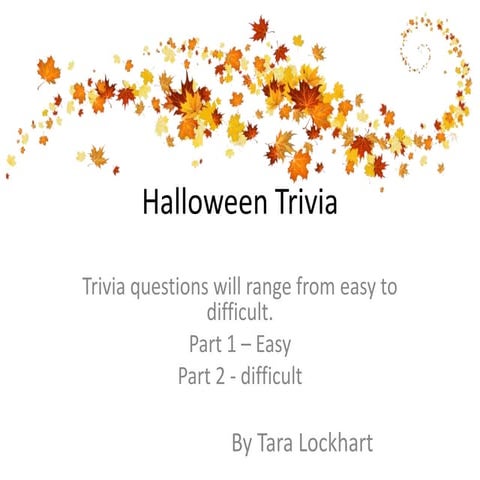 Halloween trivia | PPT