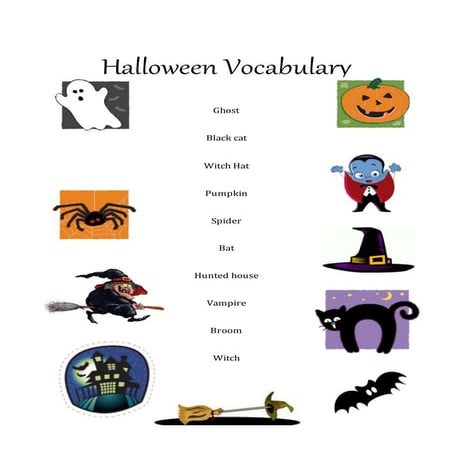 Halloween vocabulary | DOCX