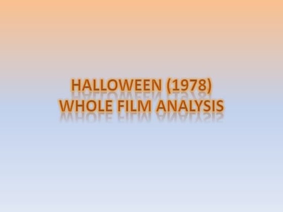 Scream opening scene analysis | PPTX | Horror | Genres