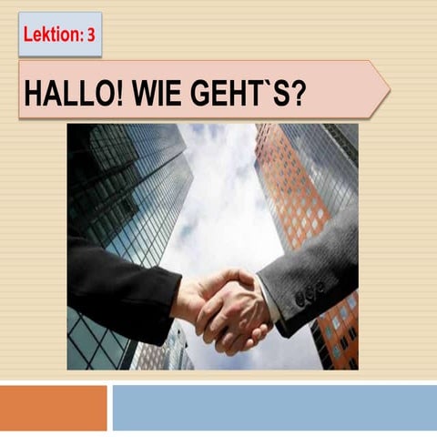 Hallo! wie geht`s | PPTX