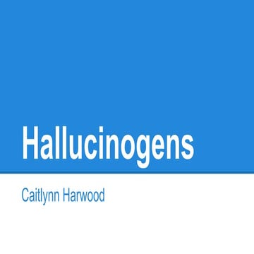 Hallucinogens (1) | PDF