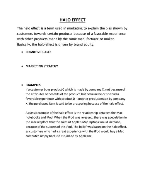 The halo effect | PPT