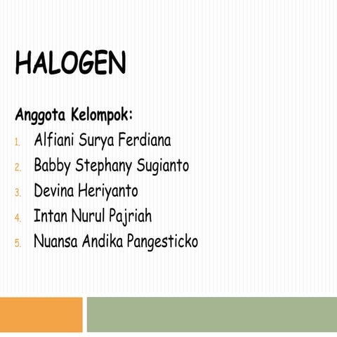 Halogen | PPTX