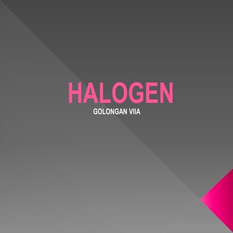 Halogen | PPTX