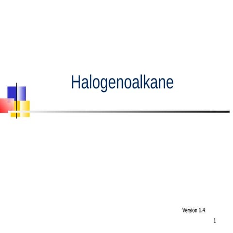 Halogenoalkane lesson | PPT