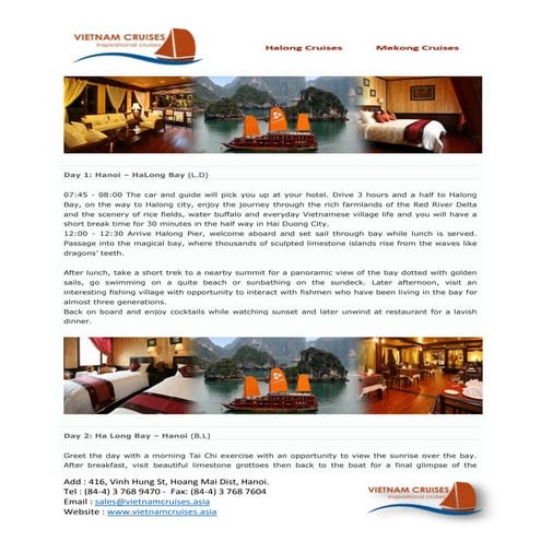 Halong jasmine 02days | PDF