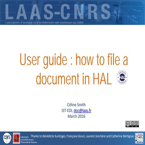 Hal user guide_2016_en | PPT