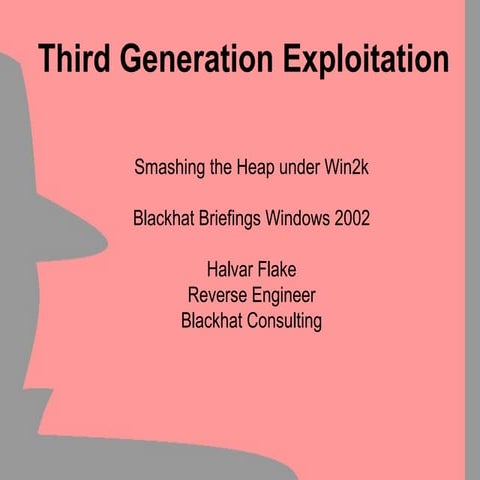 Third Generation Exploitation Black .ppt