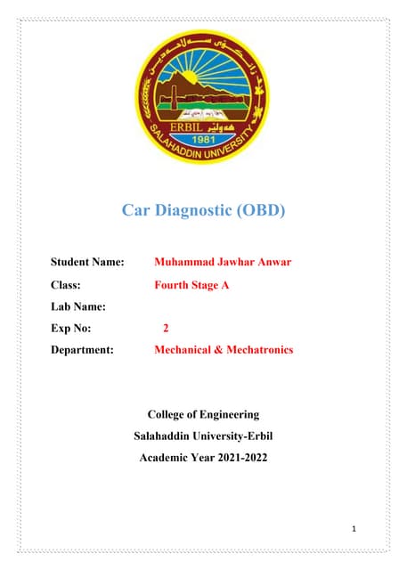 Electronic Control Unit(ECU) | PPTX | Computing | Technology & Computing