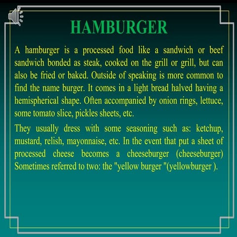 Hamburger | PPTX