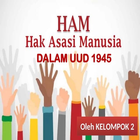 Hak Asasi Manusia tertuang di UUD 1945.ppt