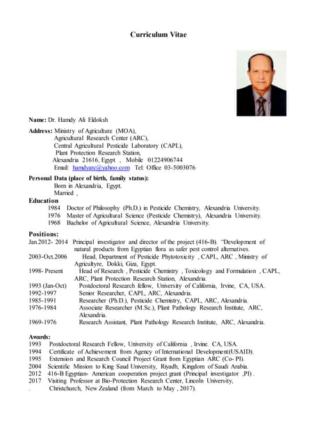 Curriculum Vitae (1) | PDF